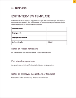 Free Interview Templates & Questions for Better Hiring | Rippling