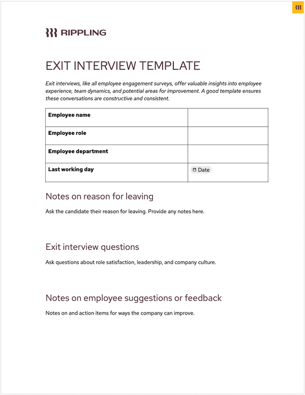 Free Interview Templates & Questions for Better Hiring | Rippling
