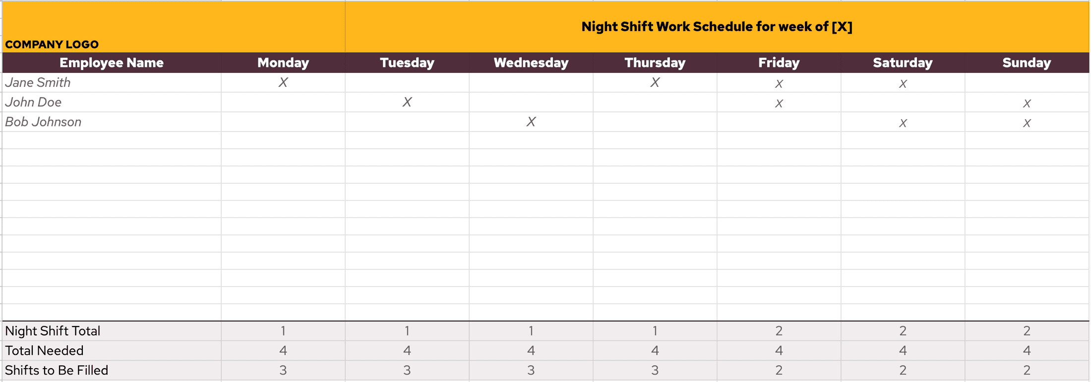 10 Free Employee Schedule Templates & How To Create One | Rippling